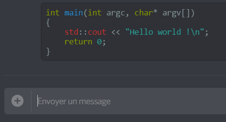 Insérer du code dans Discord et Facebook – Etienne Boespflug – Blog
